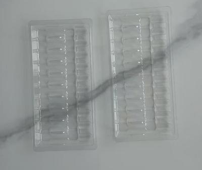 China Oral Liquid Blister Inner Support Ampoule Bottle Injection Plastic Tray Blister Inner Support Packaging for sale