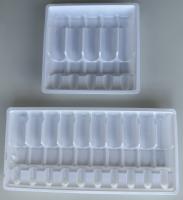 China Pharmaceutical PET Ampoule Tray Customization 1ml 2ml 5ml 10m Water Injection Ampoule Tray PET Vacuum Forming Tray Customization for sale