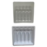 China PET Polyethylene Terephthalate Ampoule Tray Customized Wholesale 1ml 2ml 5ml 10ml Water Injection Ampoule Tray Customized Packaging for sale