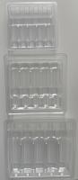 China 1ml 2ml 5ml 10ml PET Water Injection Ampoule Packaging Tray Vacuum Forming Packaging Tray Customized for sale