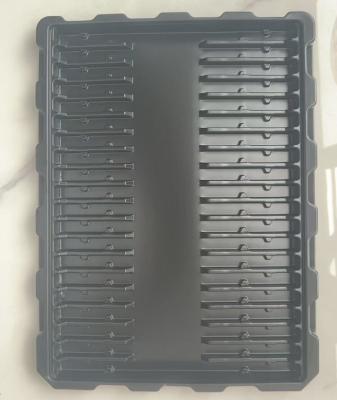 China Eco-friendly Rectangle ESD IC Extraction Tray ,  4-Inch Chip Crystal PS Tray for sale