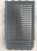 China Anti-Static Black PS Blister Tray For Electronic Components Hardware Accessories Black Plastic Inner Tray for sale