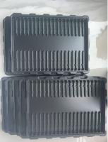 China Electronic Component Industrial Hardware Packaging Black Blister Tray PS Thickened Anti-Static Blister Tray for sale