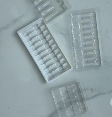 China 1ml 5 / 10 Plastic Inner Ampoules Vials Inner Trays Folding Structure Medicinal Trays for sale
