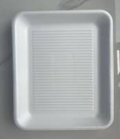 China EPS Square Fresh Food Trays Single-Compartment Modified Atmosphere Boxes Fresh Food Trays for sale
