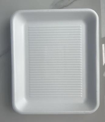 China EPS Square Fresh Food Trays Single-Compartment Modified Atmosphere Boxes Fresh Food Trays for sale