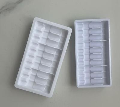 China Custom 2ml Ampoule Tray - Cardboard Medicine Packaging 14.3x7.3cm for sale