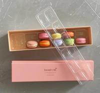 China Eco-Friendly Transparent Macaron Packaging with Custom Printing for Display Stand and Gift Box for sale