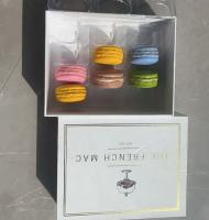 China Eco-Friendly Transparent Macaron Packaging with Custom Printing for Display Stand and Gift Box for sale