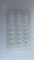 China 24 Cavities Macaron Tray with Food Grade PET Material for Reusable Macaron Packaging for sale