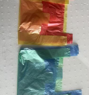 China Recyclable HDPE Shopping Bags with High Impact Resistance and Customized Logo for Supermarkets for sale