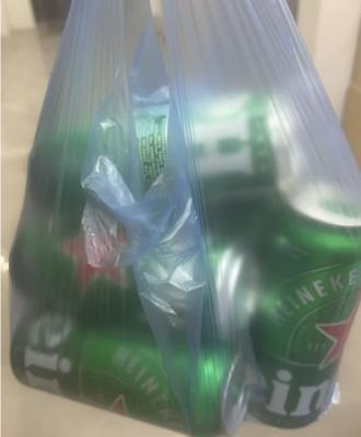 China Customized Packaging HDPE Tote Bag with High Impact Resistance and Recyclable Material for Supermarkets for sale