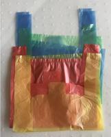 China Customized Recyclable HDPE Plastic Bags with High Impact Resistance for Supermarket Shopping for sale