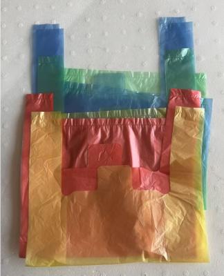 China Customized Recyclable HDPE Plastic Bags with High Impact Resistance for Supermarket Shopping for sale