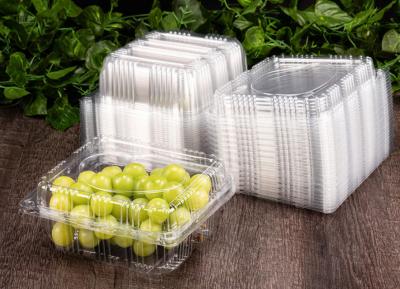 China Customizable Recyclable PET Transparent Fruit Box for Perfect Protection of Grapes and Tomatoes for sale