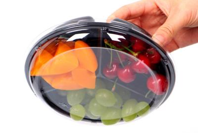 China Customized Design Recyclable PET Fruit Packaging Box with Heat Sealing for Transparent Fruit Storage for sale