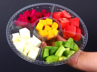 China Customizable Recyclable PET Transparent Fruit Packaging Box with Heat Sealing for Grapes and Tomatoes for sale