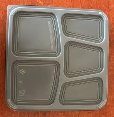 China Fast food boxes, disposable fast food boxes, PP fast food boxes, 5-piece fast food boxes for sale