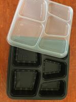 China PP food boxes, 5-grid PP disposable food boxes, 5-grid PP food boxes, 5-grid food packaging boxes for sale