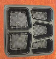China Fast food boxes, 5-grid PP disposable fast food boxes, 5-grid PP fast food boxes, 5-grid fast food containers for sale