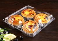 China Eco-Friendly Transparent Macaron Packaging Tray Customizable for Chocolate and Bread for sale