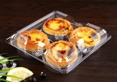 China Customized Design Recyclable PET Heat Sealing Chocolate and Macaron Packaging Trays for Cake and Fruit for sale