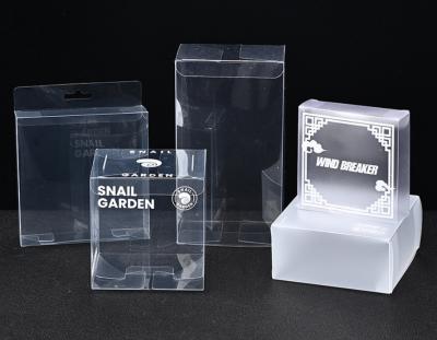 China PVC transparent packaging box, gift PET printed folding box, promotional advertisement packaging box, customizable logo pattern available for sale