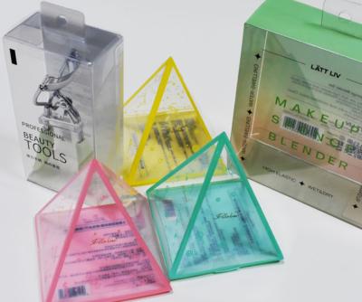 China Customized PVC plastic packaging box with logo printing, folding PET gift box, custom-made PP frosted textured transparent color box for sale