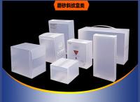 China PVC transparent plastic packaging box, PET thermoforming folding packaging box, textured matte general gift packaging box processing for sale