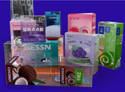 China Toothbrush holder with ear clip, PVC transparent packaging box, PET plastic folding box, PP matte textured printing, customization available for sale