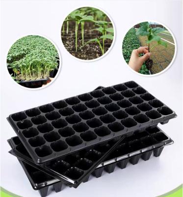 China Special-purpose vegetable seedling trays, plug trays for seedling cultivation, cups for vegetable breeding, cuttings boxes for agriculture, agricultural trays, plastic seedling tray for sale