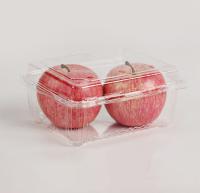 China Single-use pineapple packaging box with transparent cover, 2 kilograms in size, specially designed for supermarkets, fruit cutting box, pet plastic box, fruit box for sale