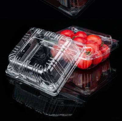 China Single-use fresh fruit packaging tray, golden packaging box, food-grade PET, supermarket strawberry and cherry packaging for sale