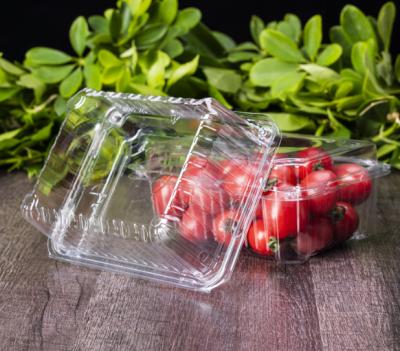 China Single-use pineapple packaging box with transparent cover, 2 kilograms in size, specially designed for supermarkets, fruit cutting box, pet plastic box, fruit box for sale