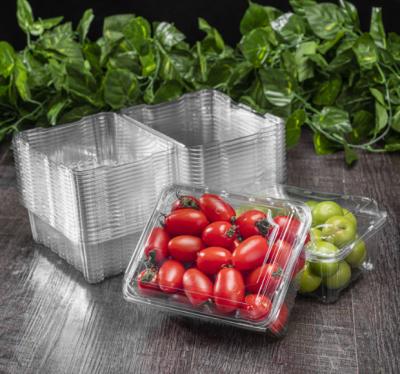 China Full-box with lid disposable transparent packaging box for fruits and vegetables; transparent packaging box for fresh meat, food and fruits; plastic box for sale