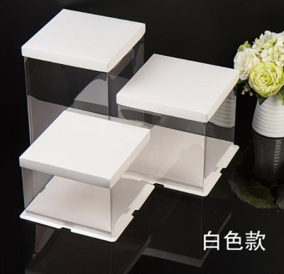China Birthday cake box packaging box 4 inches, 5 inches, 6 inches, 8 inches, extra height 10 inches, snack-packed cake box for sale