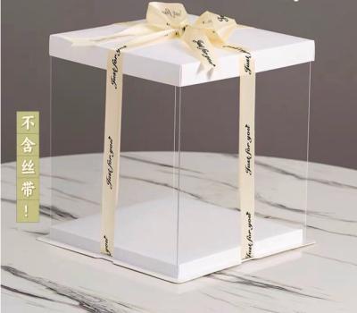 China Cake box packaging: 4 inches, 6 inches, 8 inches, 10 inches, 12 inches / single layer, double layer, triple layer, flower gift box, dessert baking, customization for sale