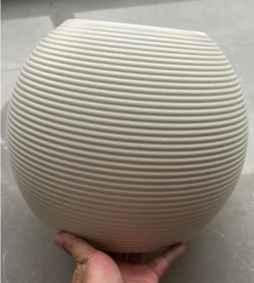 China Nordic Minimalist PE Coated Ceramic Flowerpot in Multiple Sizes for Indoor and Outdoor Use for sale
