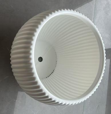 China PE Coated Plastic Flower Pot with Drainage Holes and Multiple Sizes for Indoor and Outdoor Plants for sale