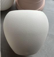 China Imitation Ceramic Flower Pot with Matte Finish and Retro Brick Design in Multiple Sizes for sale