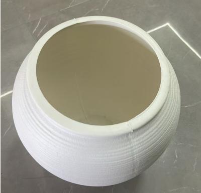 China PE Coated Plastic Flower Pot with Multiple Sizes and Optional Drainage Holes for Indoor and Outdoor Use for sale
