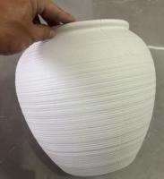 China Imitation Ceramic Flower Pot with Matte Finish and Retro Brick Design in Multiple Sizes for sale