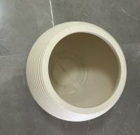 China Imitation Ceramic Flower Pot with Matte Finish and Retro Brick Design in Multiple Sizes for sale
