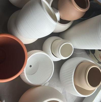 China PE Coated HDPE Flower Pot with Multiple Sizes and Drainage Holes Options for Indoor and Outdoor Use for sale