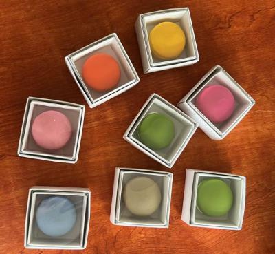China Eco-Friendly Transparent Macaron Packaging with Custom Printing for Display Stand and Gift Box for sale