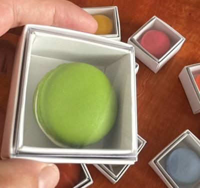 China Eco-Friendly Macaron Plastic Tray with Custom Printing and Transparent Design for Food Packaging for sale