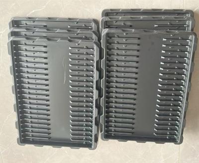 China Customized Black PS Anti-static Blister Tray for Electronic Components and Lithium Batteries for sale