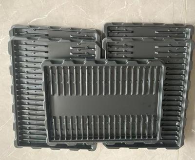 China Customized Black Eco-friendly Anti-static Blister Tray for Electronic Components for sale