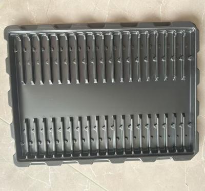 China Wholesale Black PS 100-grid 49*16*7 Anti-static Blister Tray for PCBA Circuit Board Packaging for sale