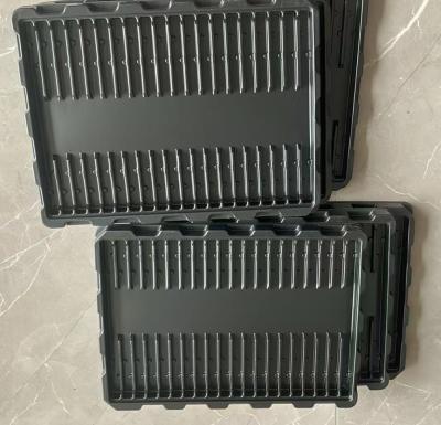 China Customized Eco-friendly Anti-static Plastic Tray with 35 Compartments for Electronic Components for sale